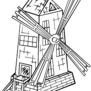 Windmill Bundle, Wind Turbine, SVG, PNG, DXF - Etsy