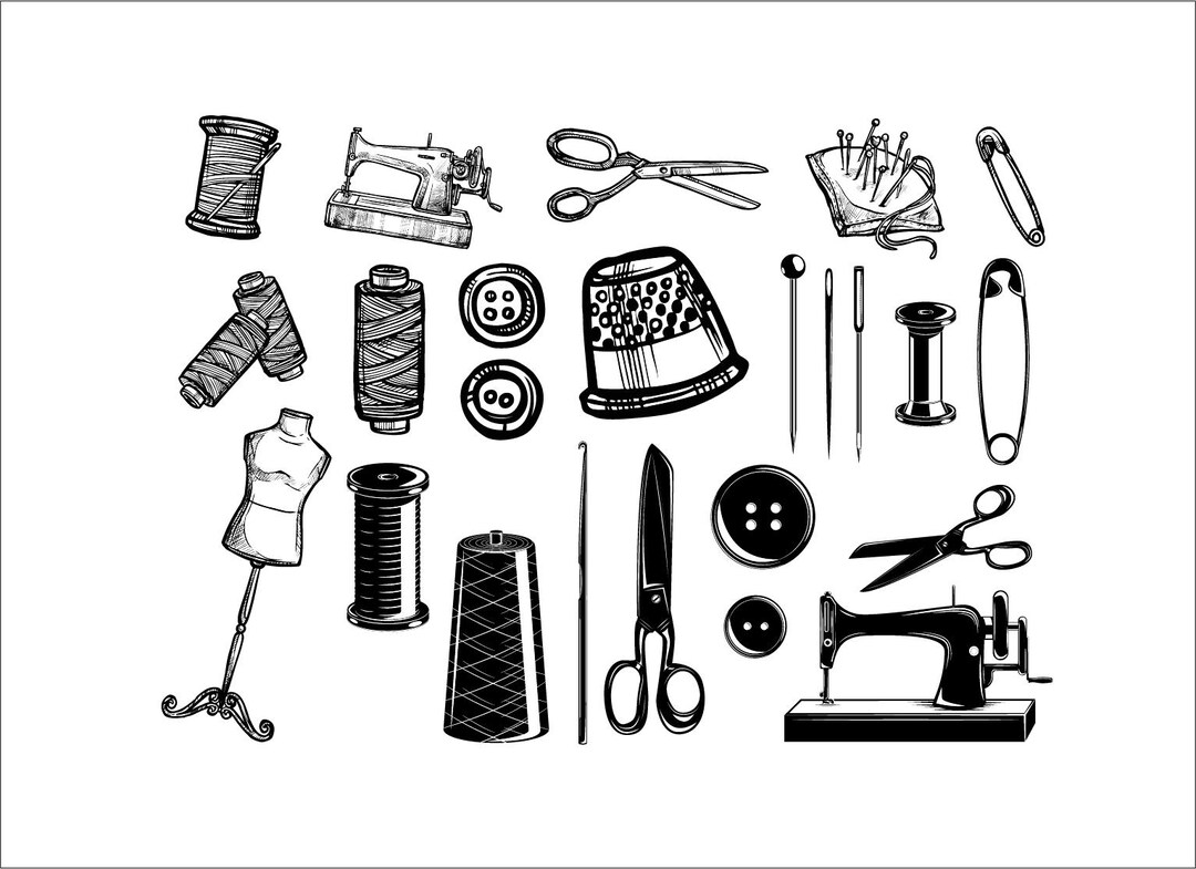 Sewing Bundle, Silhouette, SVG, PNG, DXF - Etsy