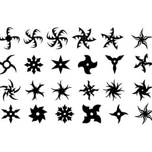 Ninja Star Bundle, SVG, PNG, DXF - Etsy