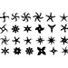 Ninja Star Bundle, SVG, PNG, DXF - Etsy