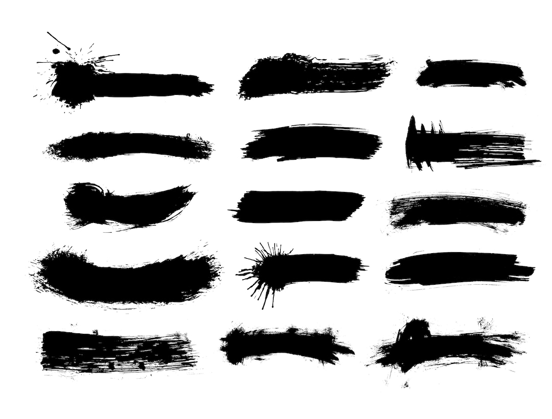 Brush Stroke, Banner, Vector, SVG, PNG, DXF - Etsy