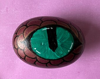 Dragon Eye Painted Rock - Etsy