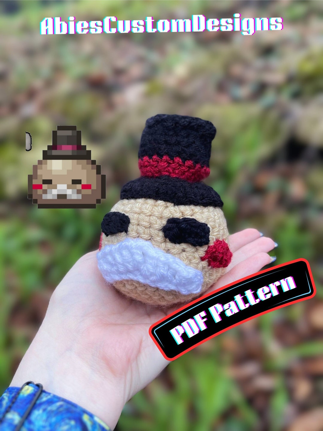 Terraria Crochet Pattern, Elder Town Slime Crochet Pattern, Town Slime ...