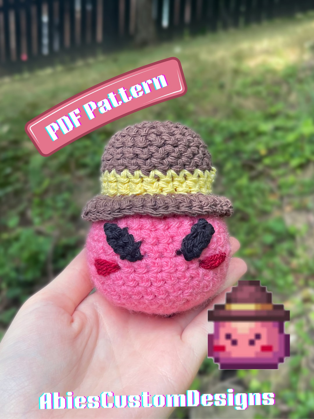 Terraria Crochet Pattern, Surly Town Slime Crochet Pattern, Town Slime ...
