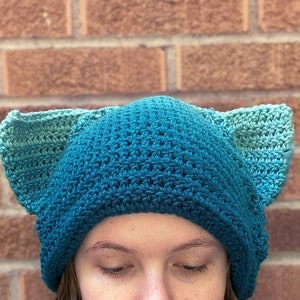 Cat Ear Beanie Crochet Pattern Crochet Pattern Cat Ear Hat - Etsy