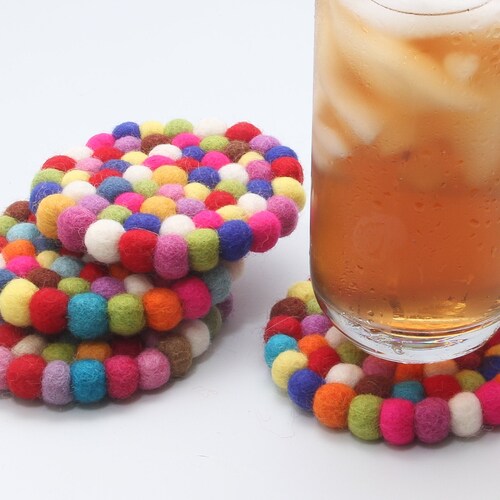 Absorbent Coasters for Drinks Set of 4 Perfect Home Decor - Etsy