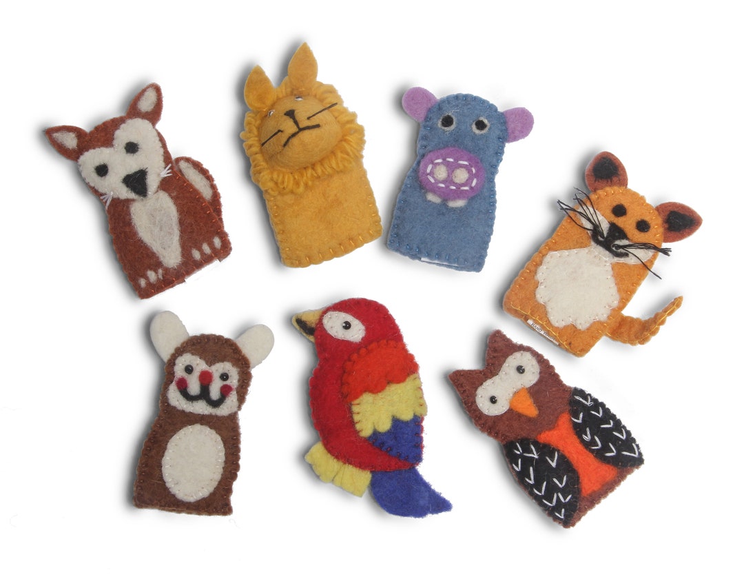 Forest Animals Finger Puppets-children Puppets-quiet Toys-great to ...