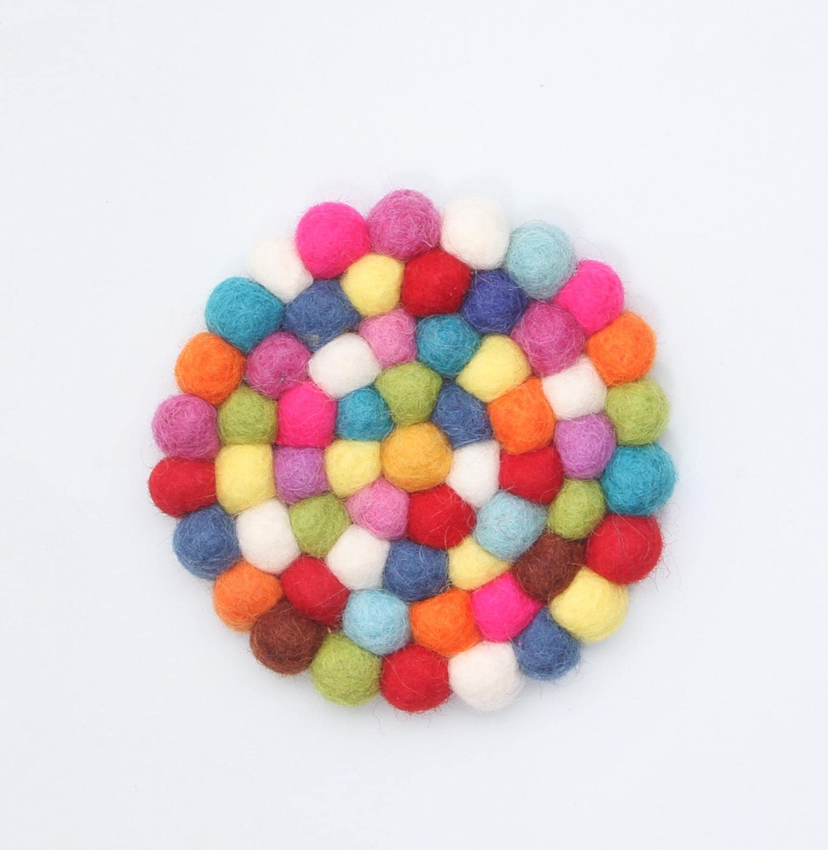 Colorful Felt Wool Coasters Set of 4 – Handmade Absorbent Drink ...