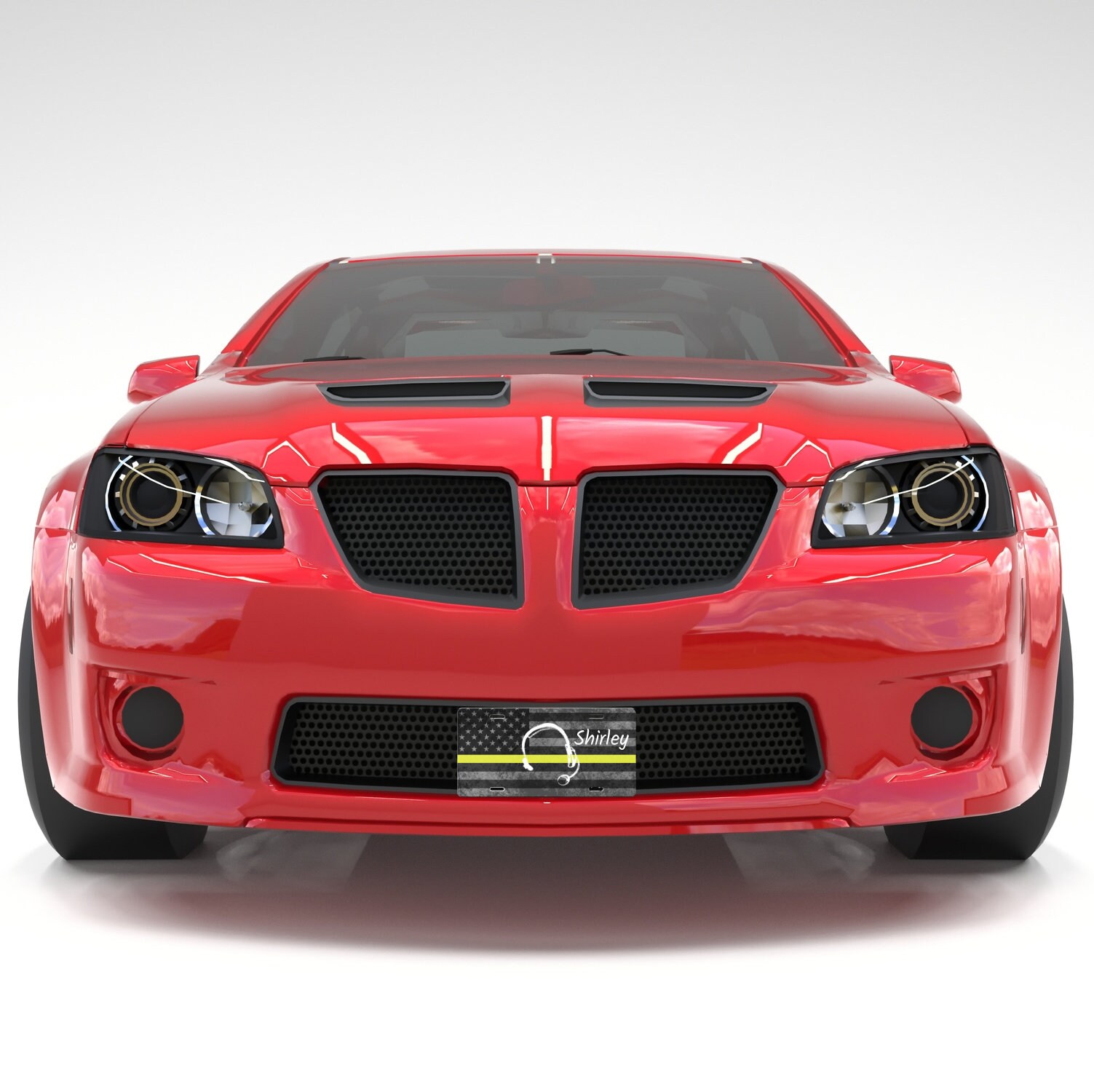 Personalized 911 Dispatcher Thin Yellow Line Flag Aluminum License ...