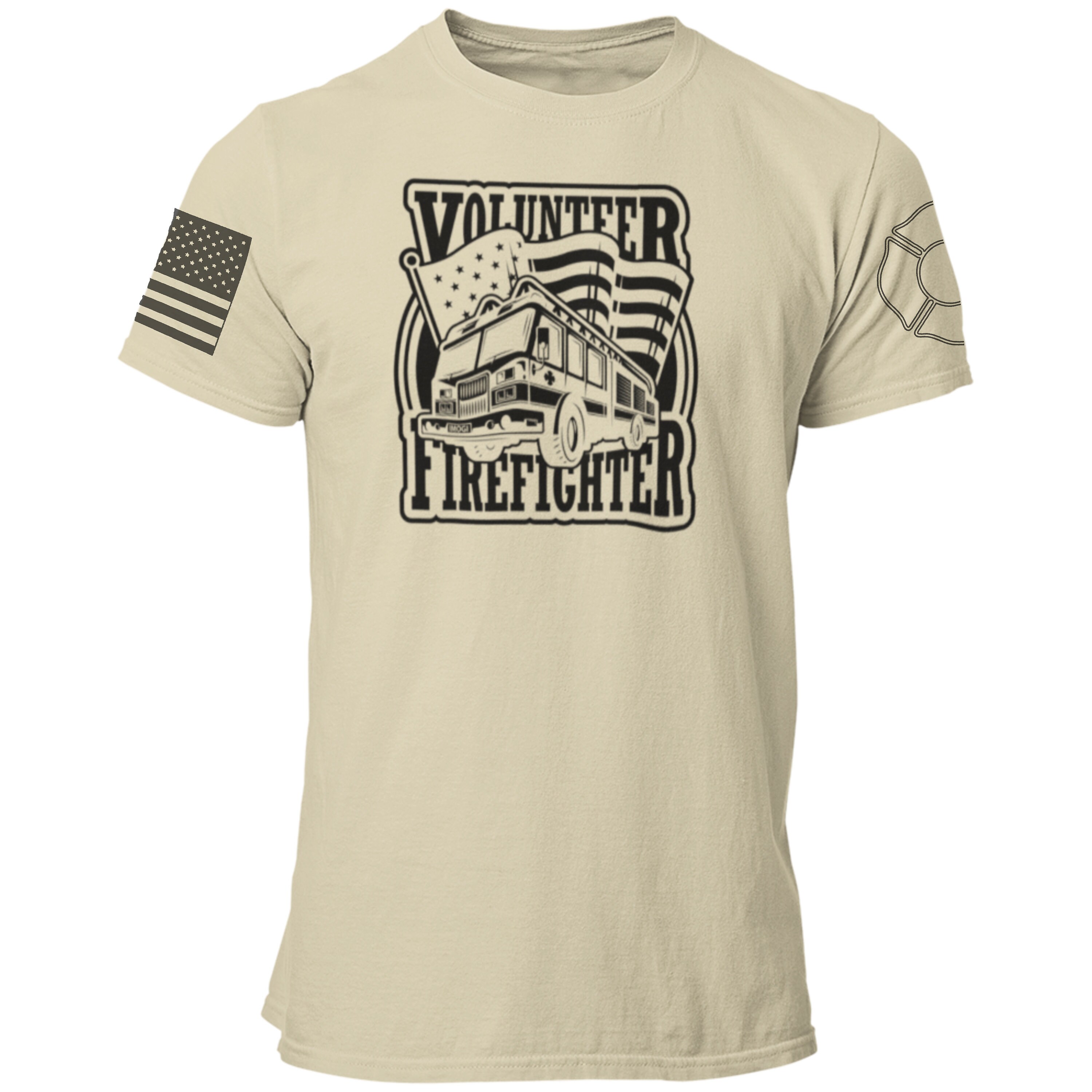 Personalized Volunteer Firefighter T Shirt Name on Back Option | Etsy