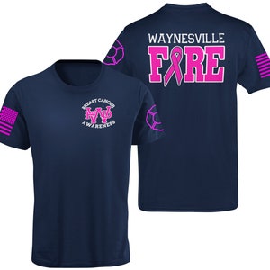 Fire Department Breast Cancer Awareness Unisex Uniform T Shirts. - Etsy