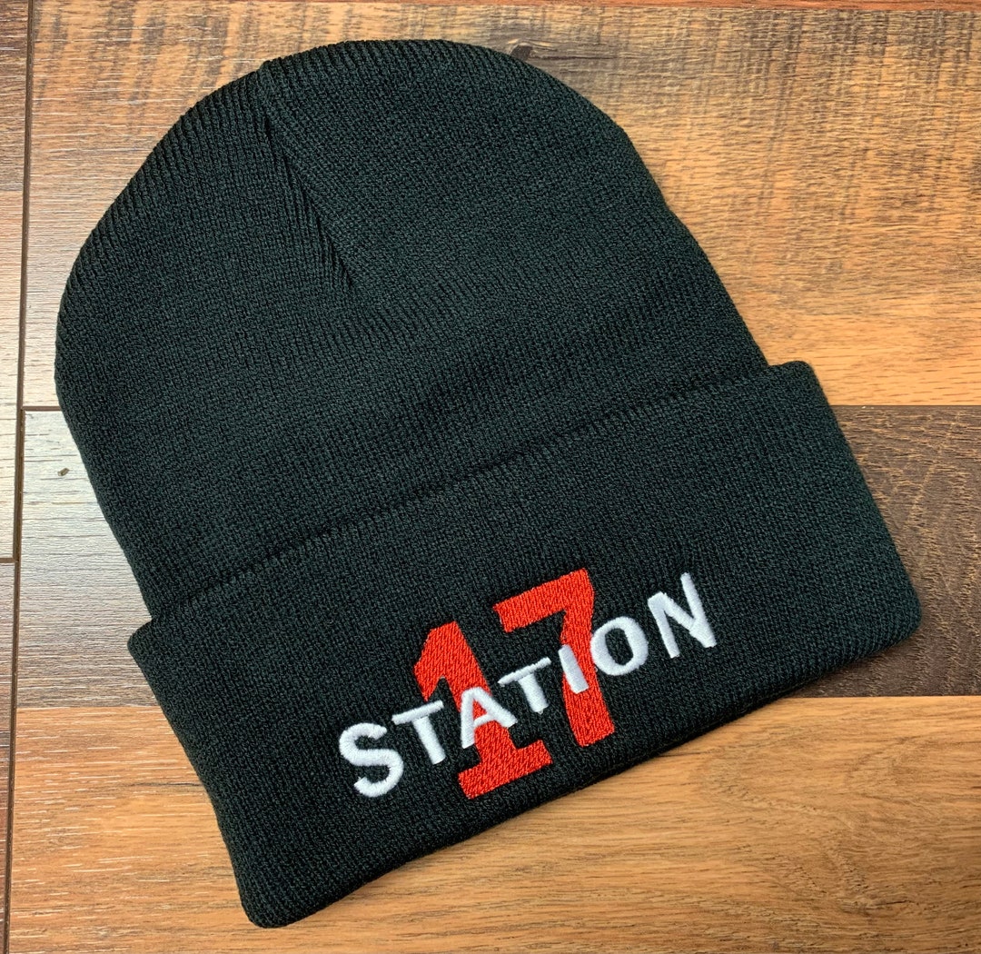 Embroidered Fire Department Beanie Personalized Knit Ski Cap Custom ...