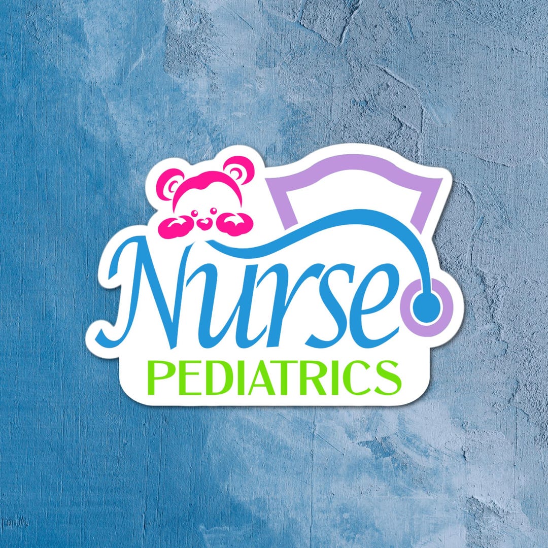 Pediatric Nurse Sticker: Teddy Bear Stethoscope, Waterproof Vinyl - Etsy