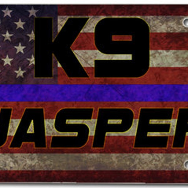 K9 License Plate - Etsy