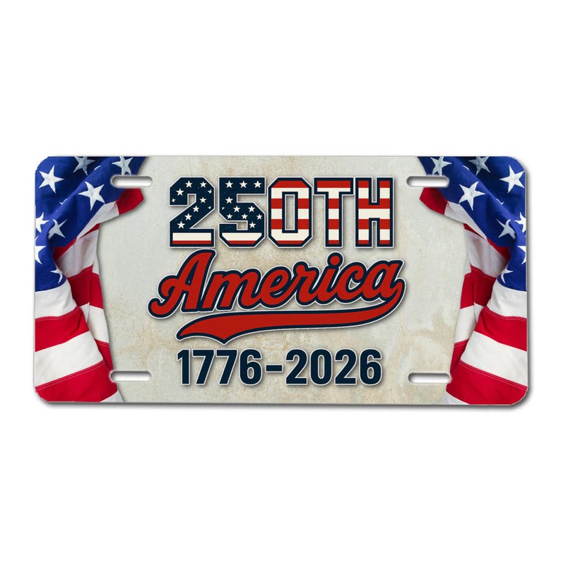 America 250th Anniversary License Plate - Etsy