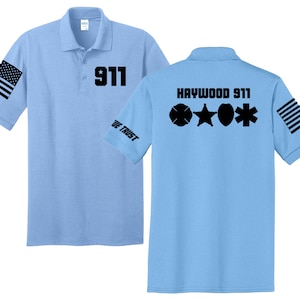 911 Public Safety Dispatcher Telecommunicator Unisex Uniform Polo ...