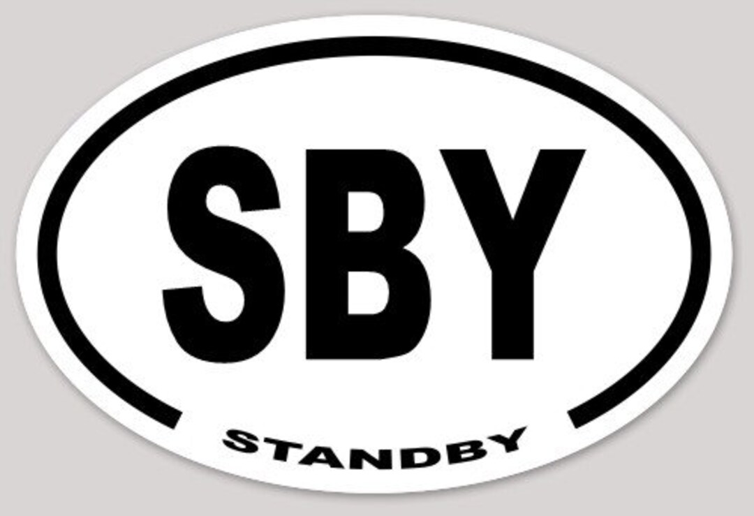 SBY - Standby Sticker for EMS, Firefighters, and Other First Responders ...