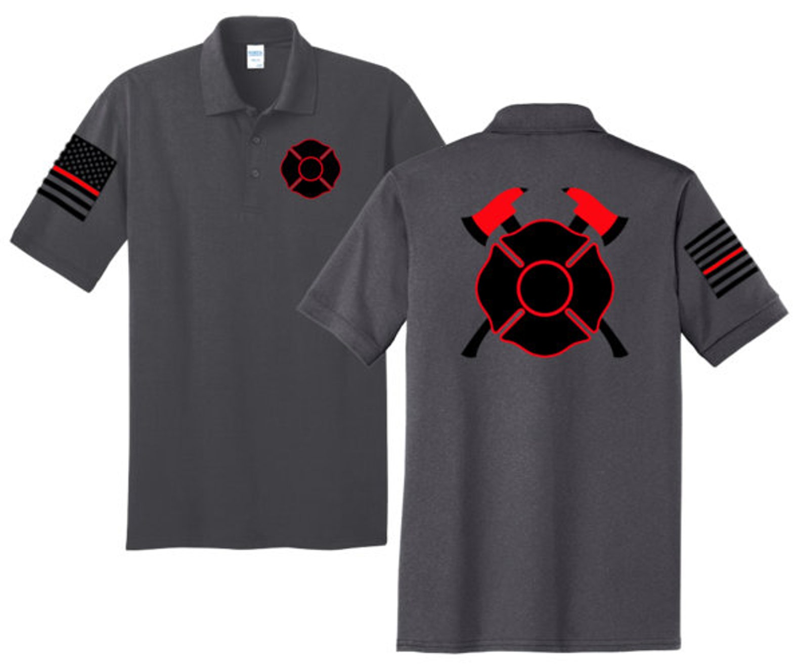 Customized Fire Department Firefighter Unisex Uniform Polo - Etsy