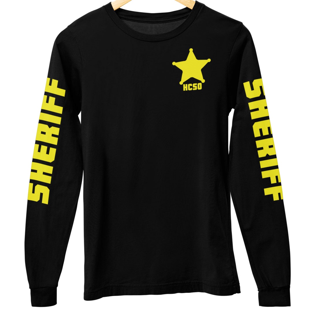 Long Sleeve Sheriffs Office Custom Unisex T Shirts for Sheriff, Deputy ...