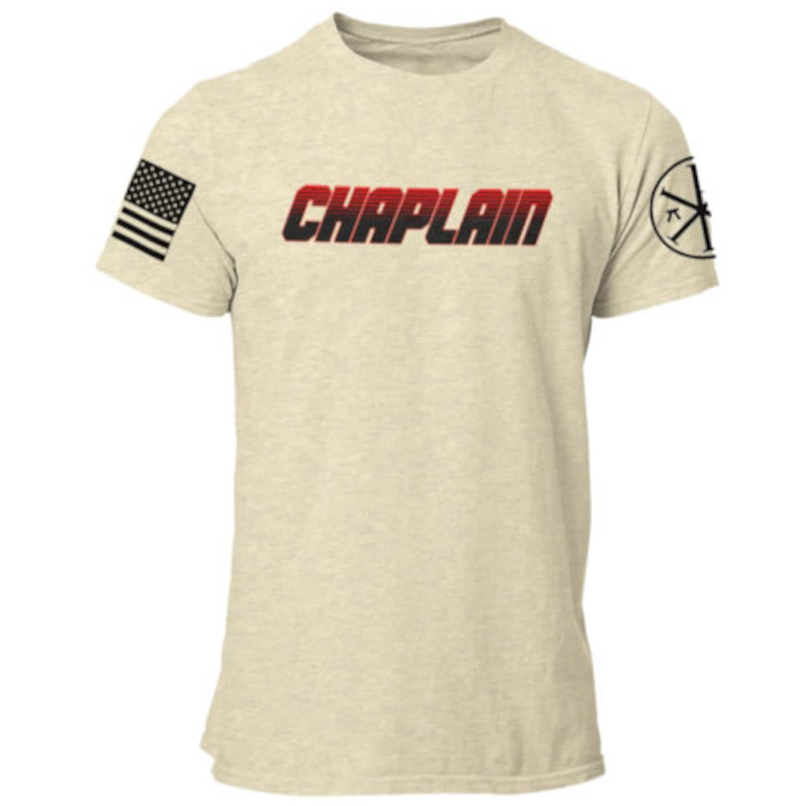Fire Dept Chaplain T Shirt With Advancing US Flag and Chi Rho - Etsy