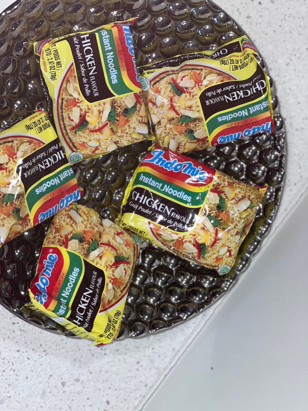 Pack of 5 Indomie Chicken Flavor Instant Nigerian Noodles, Original ...