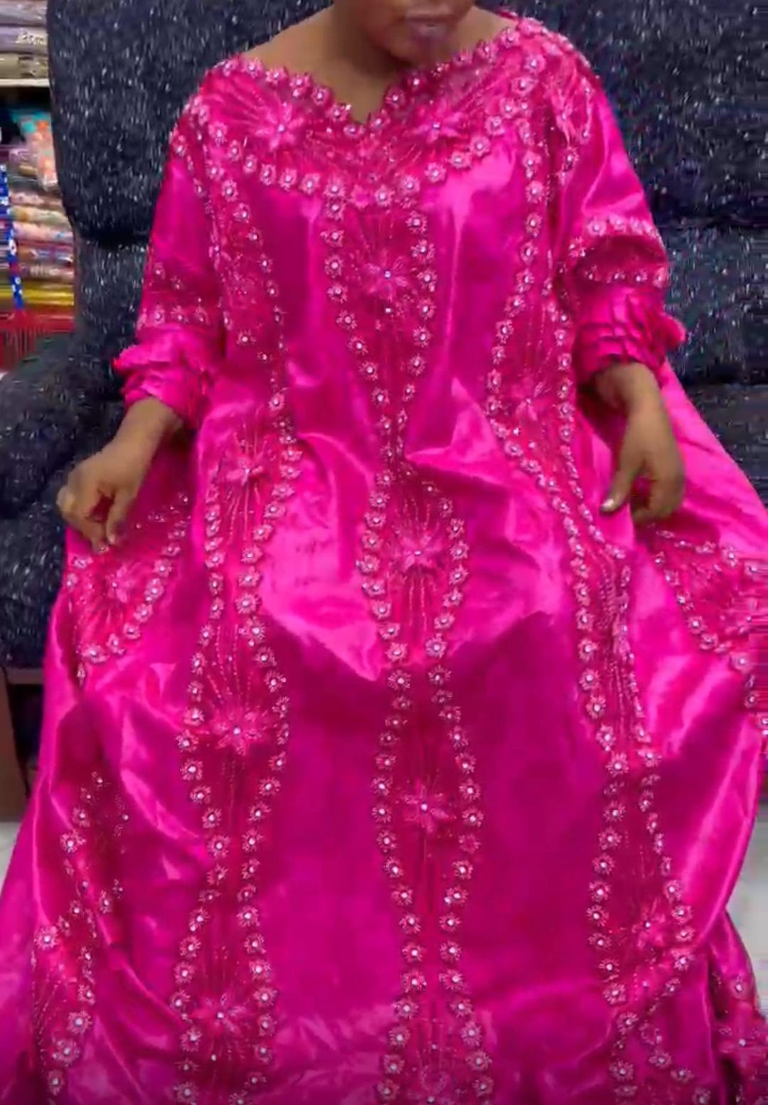 Luxury Bazin VIP Bubu, Luxurious Traditional African Attire for Women ...