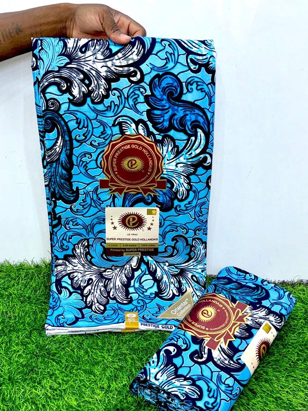 6 Yards Ankara Wax Fabrics, African Hollandais Wax 6 Yards, West ...