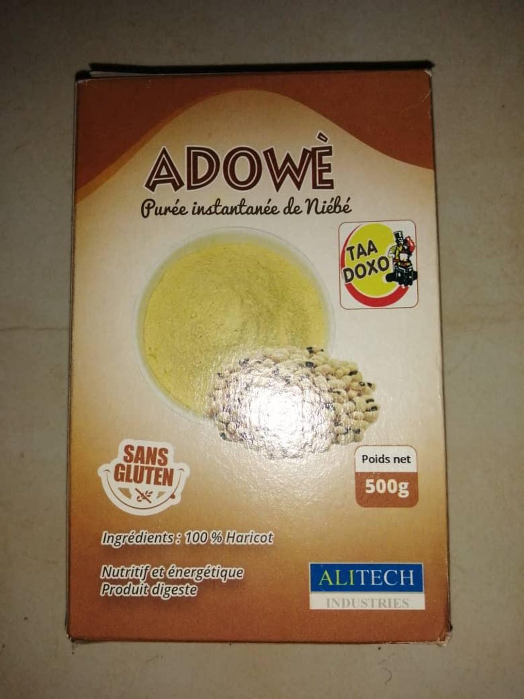 Adowé Purée, Instant Peeled White Beans (cornilles) 500g, 2lbs, Purée D ...