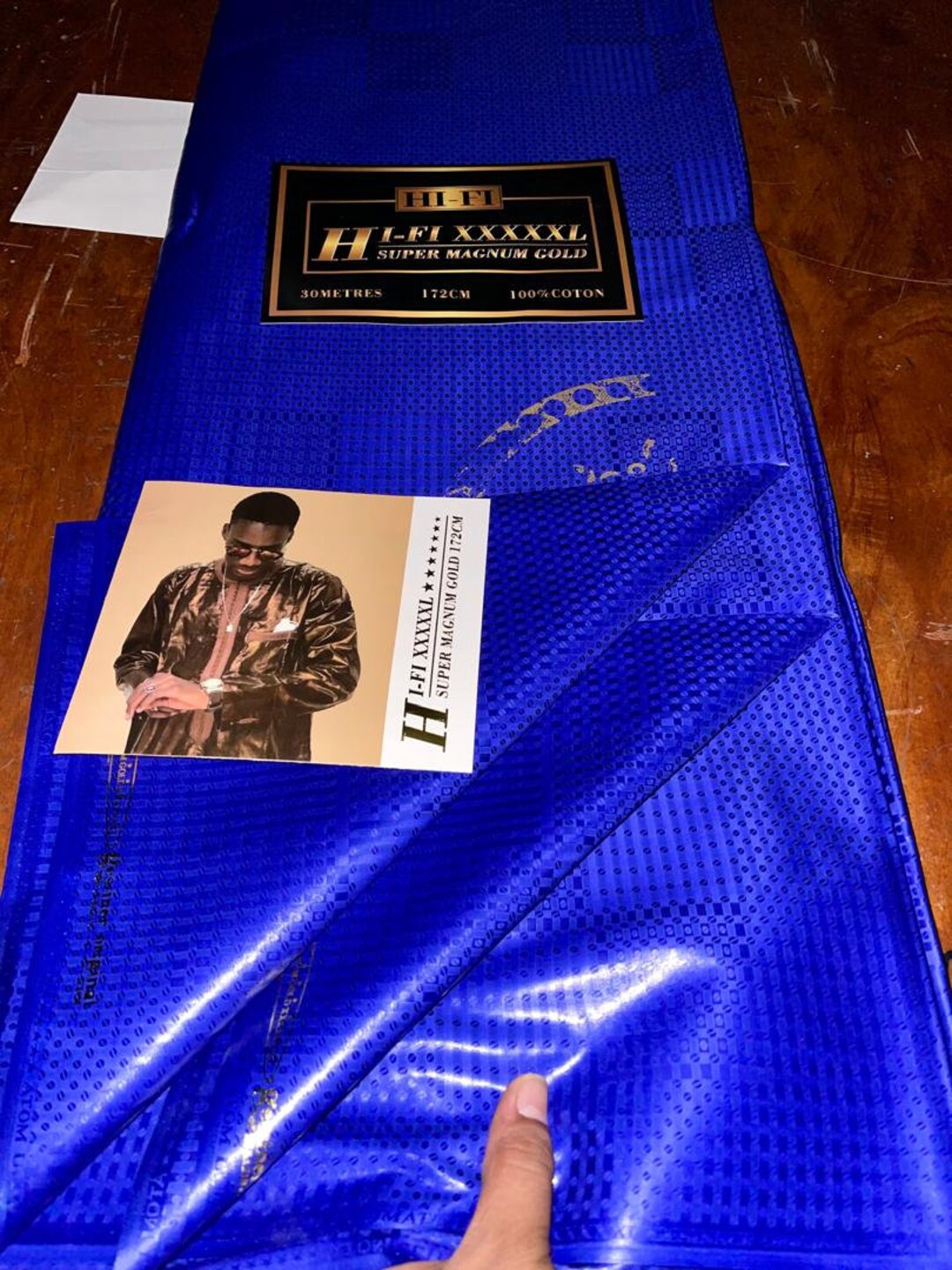 Luxury African Fabrics, 5 Meters, Cotton Top Quality BAZIN Riche, the ...