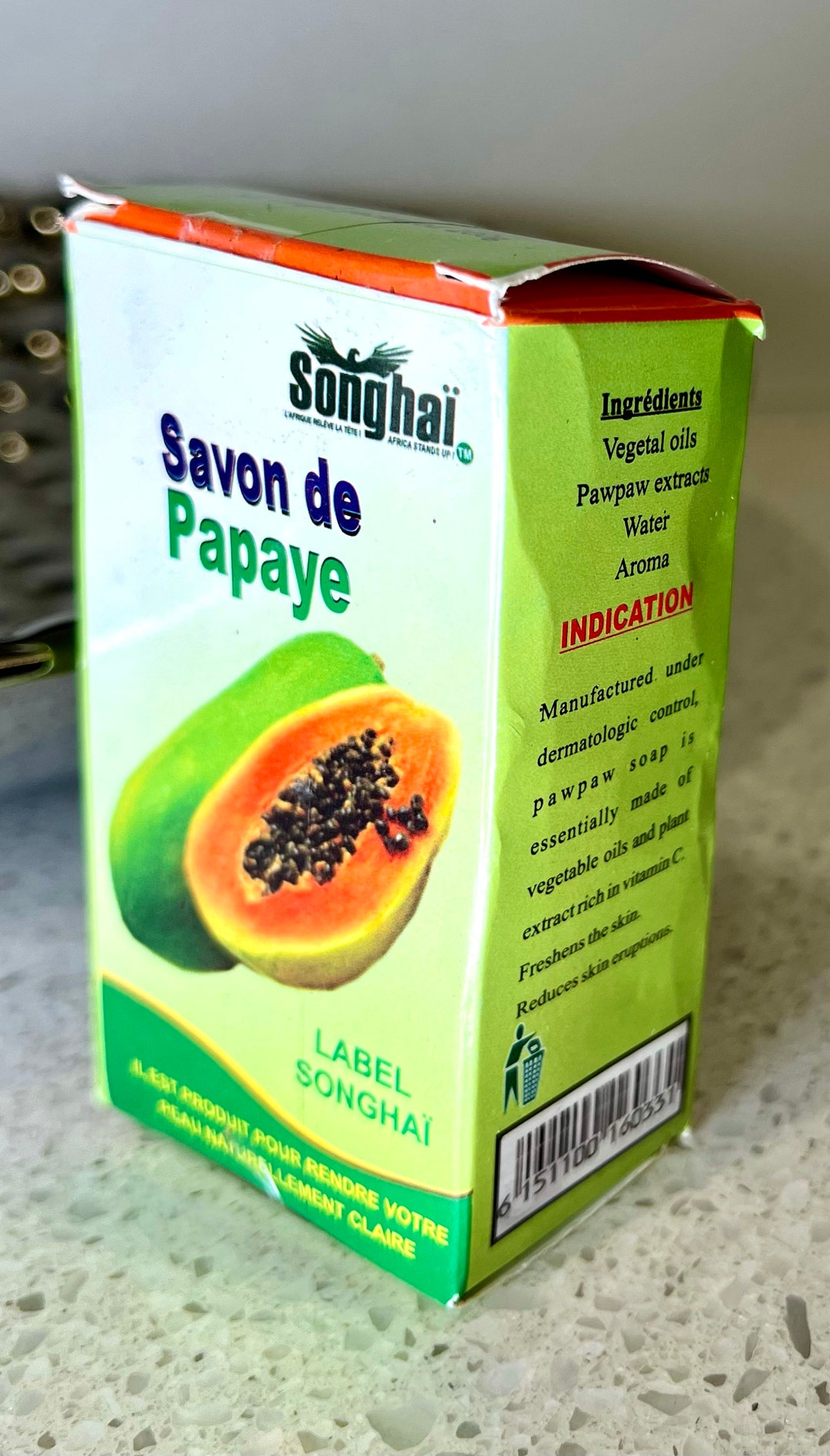 Exotic Papaya Enzyme Soap Natural Brightening & Exfoliating Bar, Vegan ...