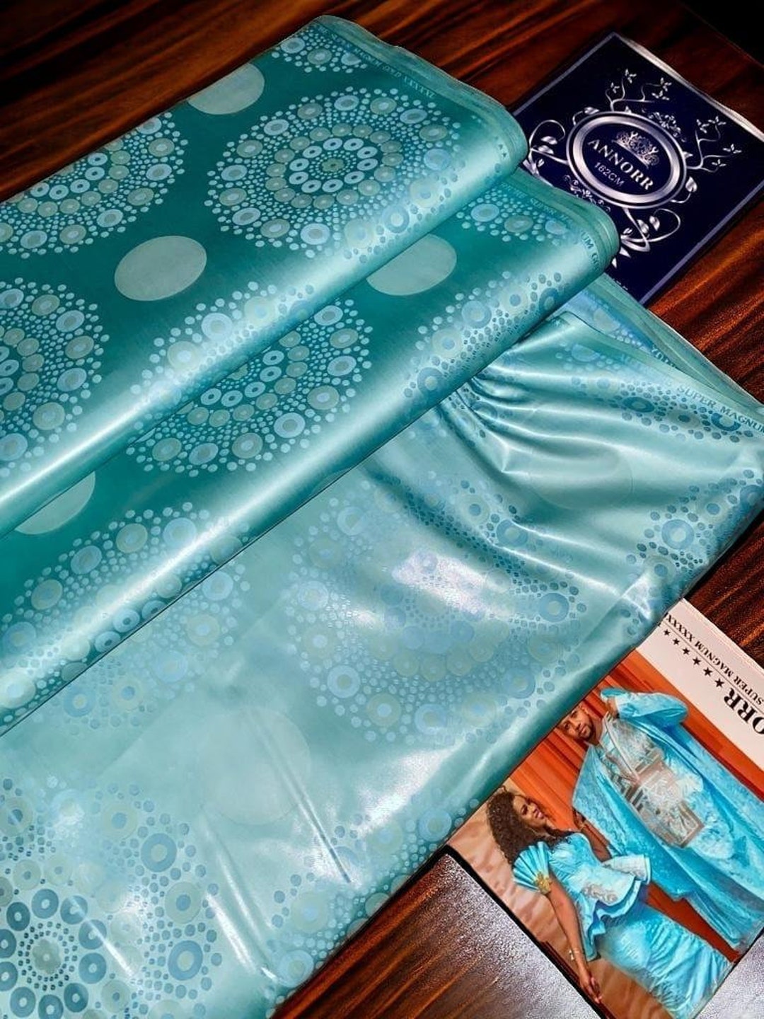 Top Quality African Bazin Riche Fabric, 5 Meters, 180 CM Width Luxury ...