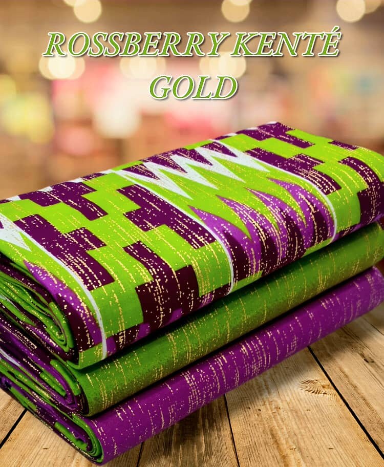 6 Yards Unique African Kente Gold Fabric, Free 3-5 Day Shipping, Modern ...