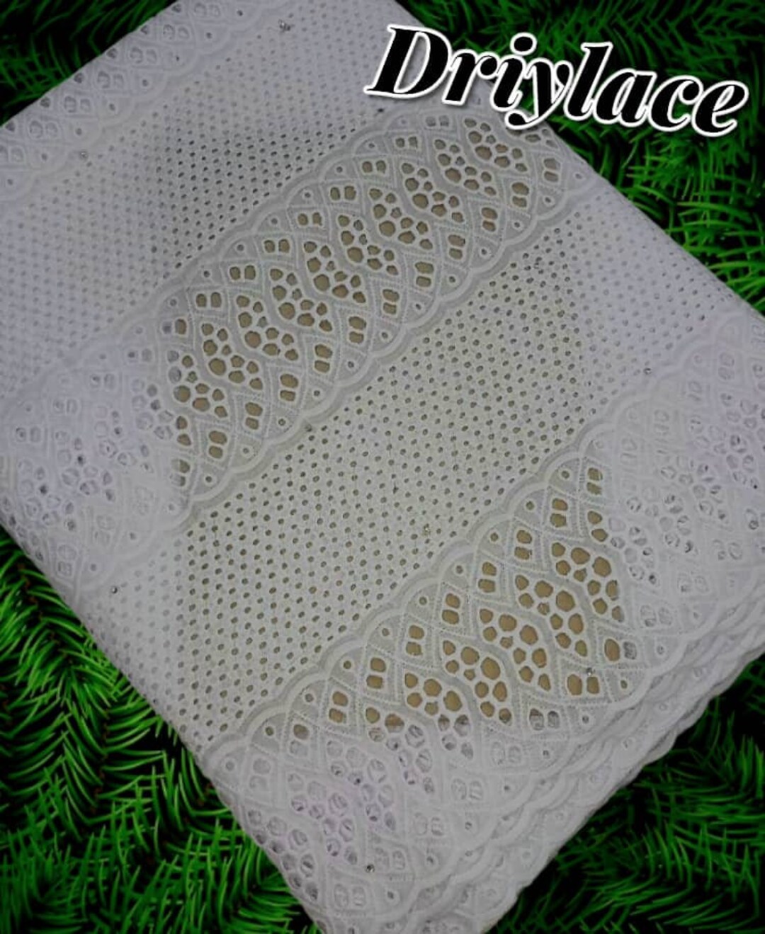 5 Meters High Quality Dry Lace Fabric, White African Dry Lace Fabrics ...