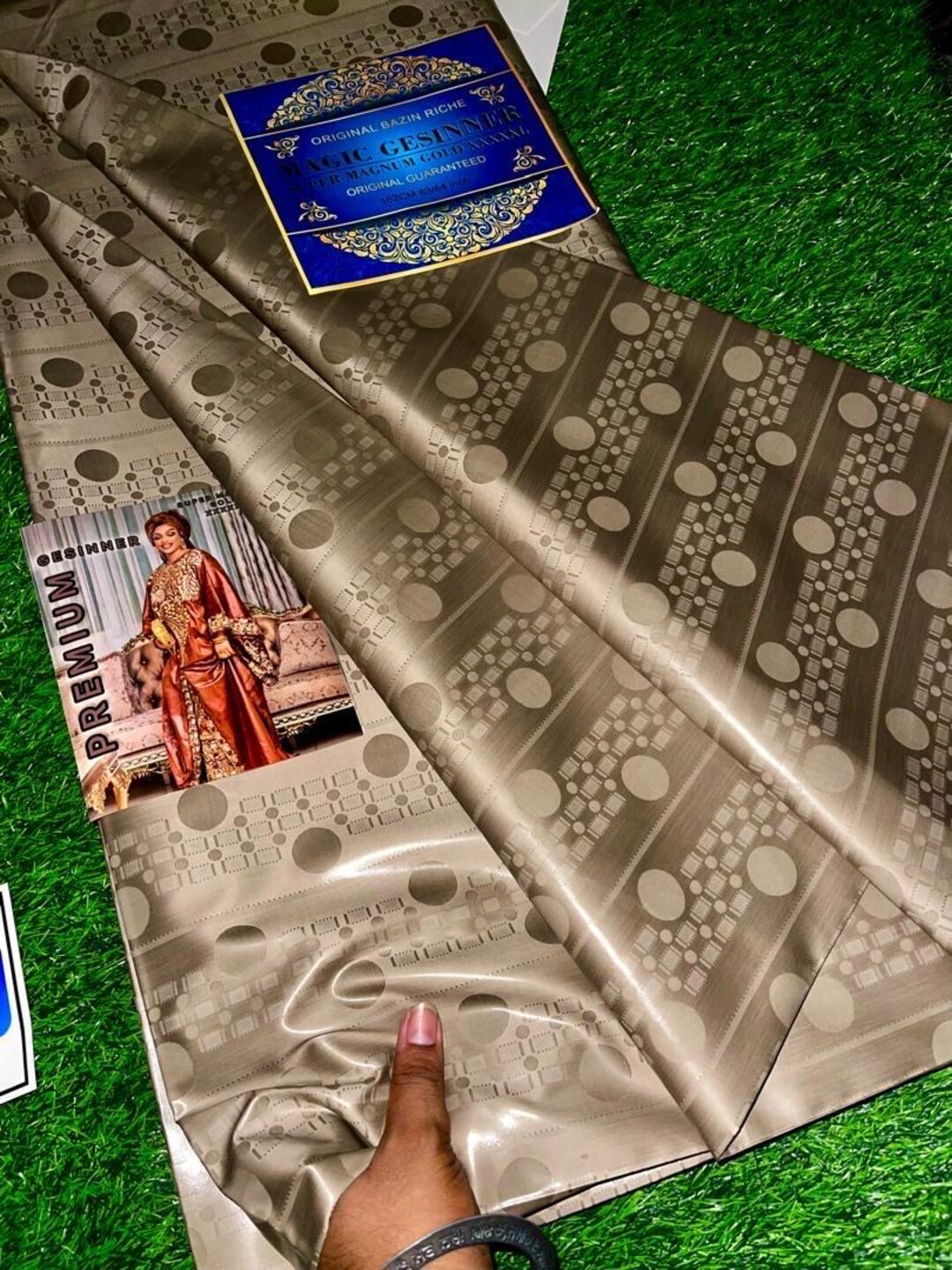 5 Meters Premium Quality Sénégalaise, Mali, Guinea, Cotton Brocade ...