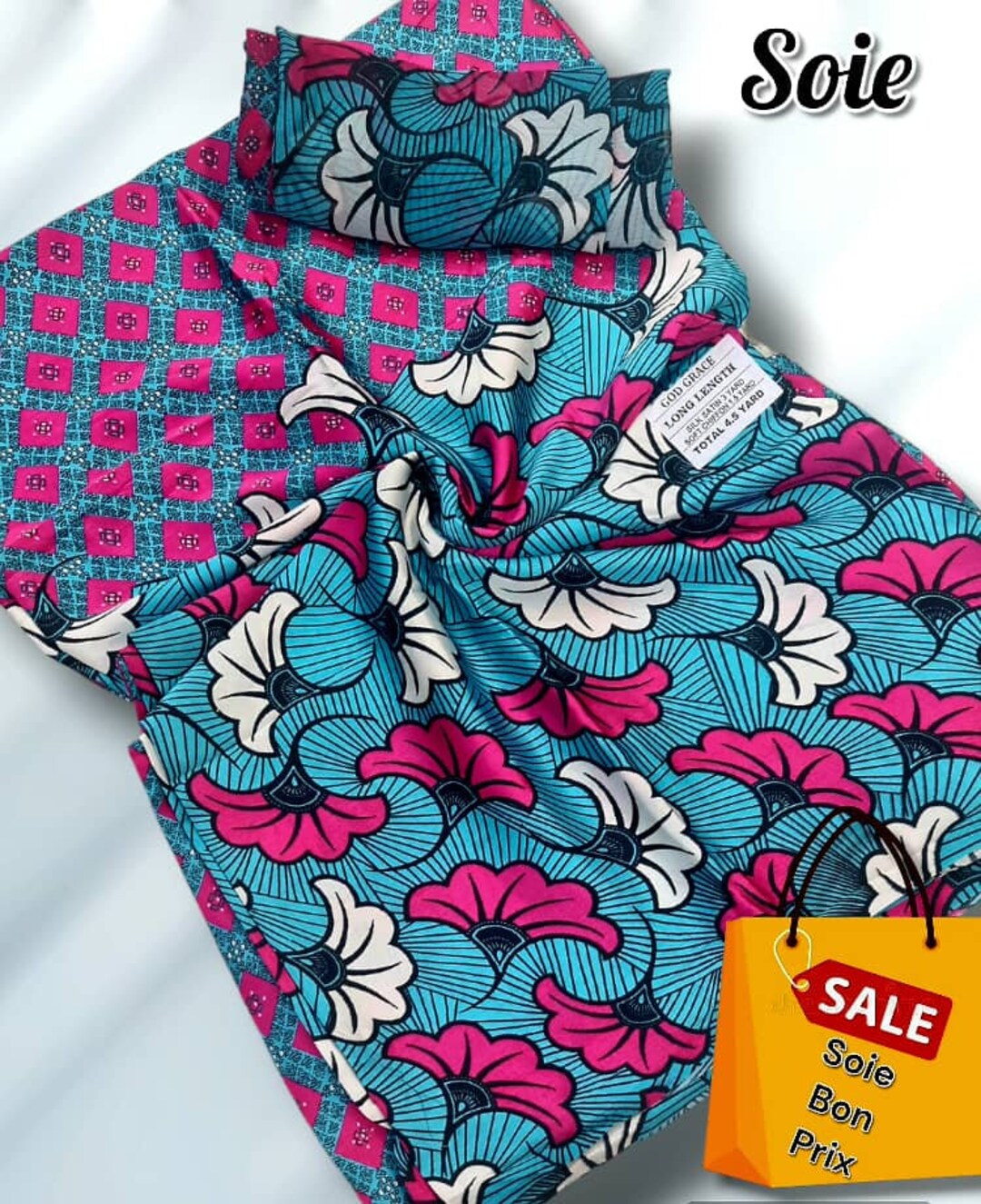 Dutch Wax Patterns Silk 4 Yards 2 Yards Chiffon. African Dresses, Robes ...