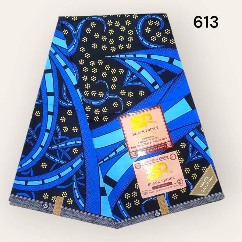 6 Yards Blue Ankara ASO EBI Materials, 100% Cotton, Latest Designs - Etsy