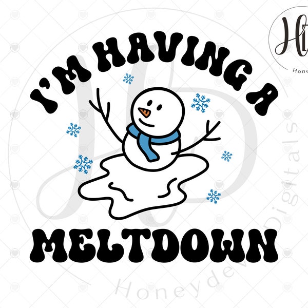 Snowman Having Meltdown - Etsy