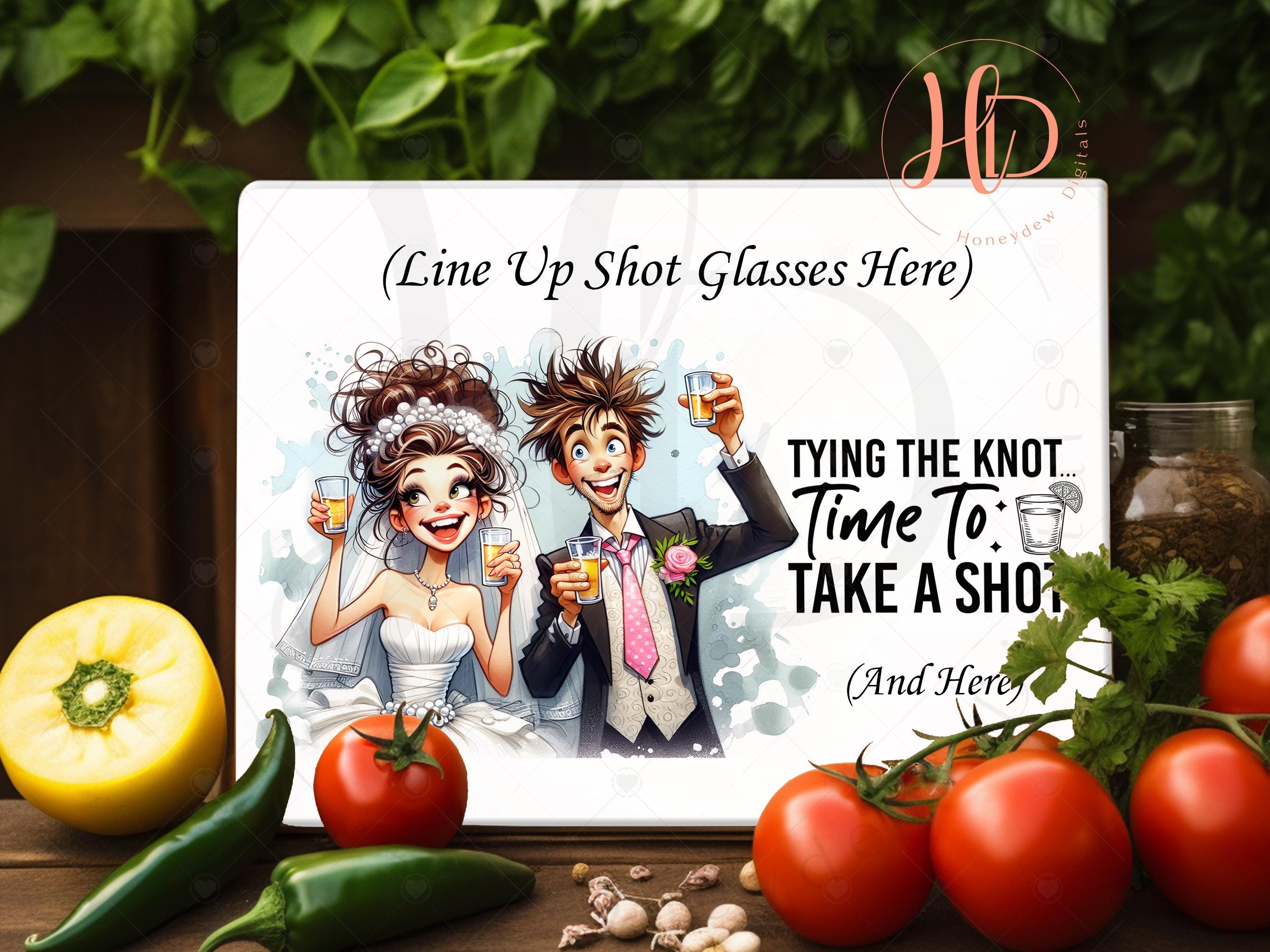 Marriage Sublimation Design for Cutting Board and Decor, Bride & Groom ...