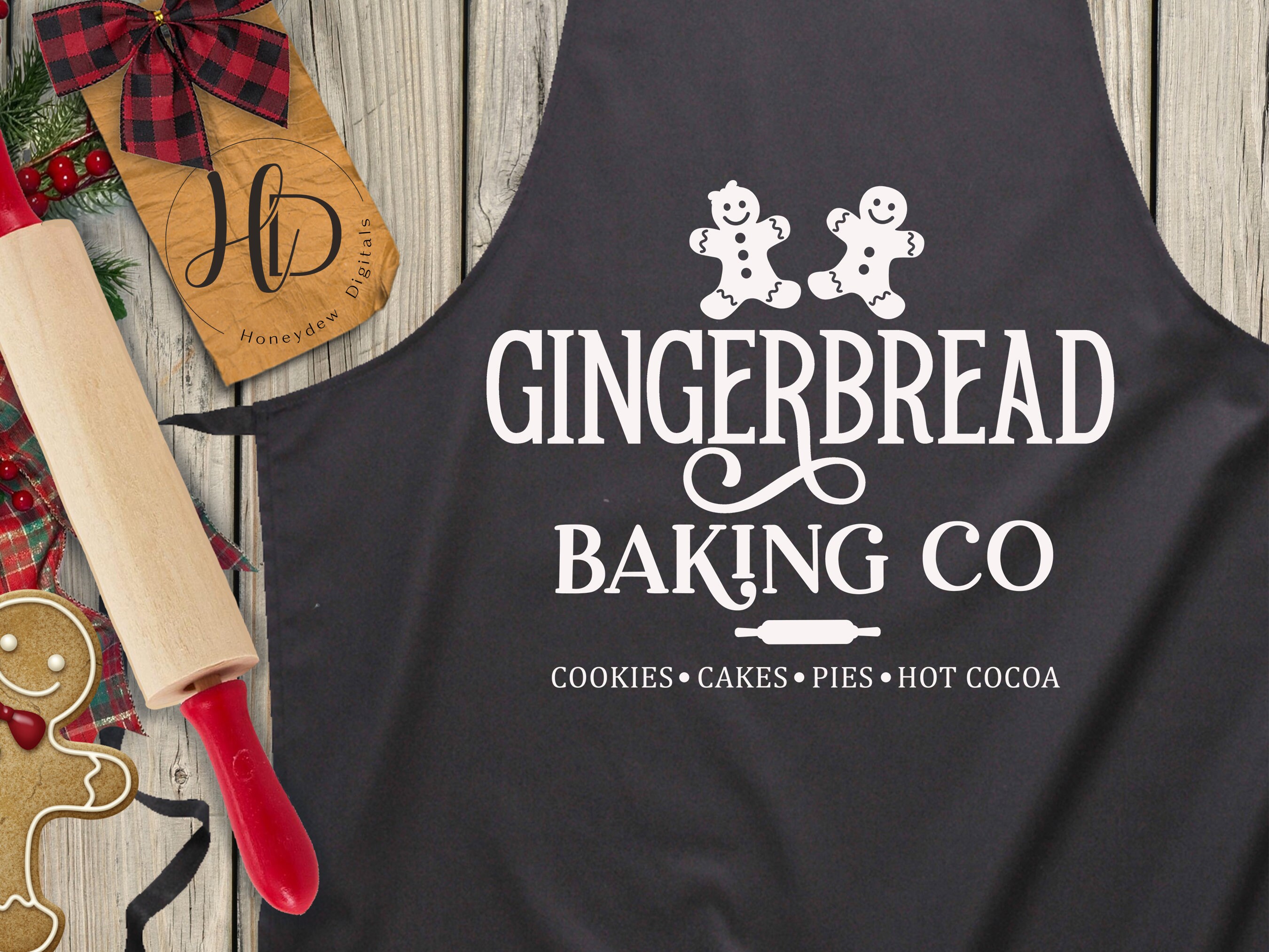Gingerbread Baking Co SVG SVG Files for Circut & Silhouette - Etsy
