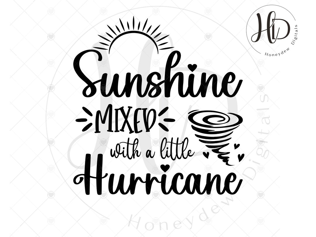 Sol y huracán SVG archivos SVG para Cricut & Silhouette - Etsy España