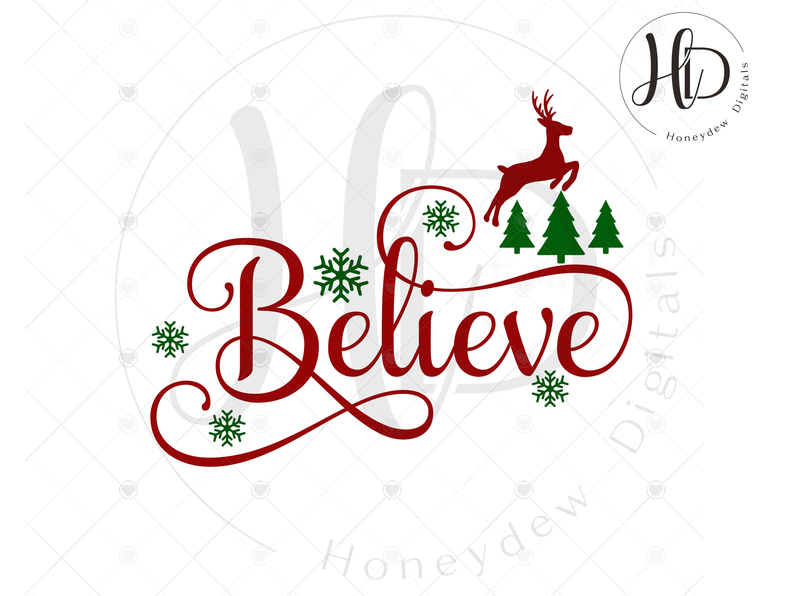 Believe SVG, SVG Files for Cricut & Silhouette, Believe PNG, Christmas ...
