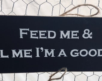 Printable Kitchen Sign Feed Me I'm Hungry Kitchen Print - Etsy