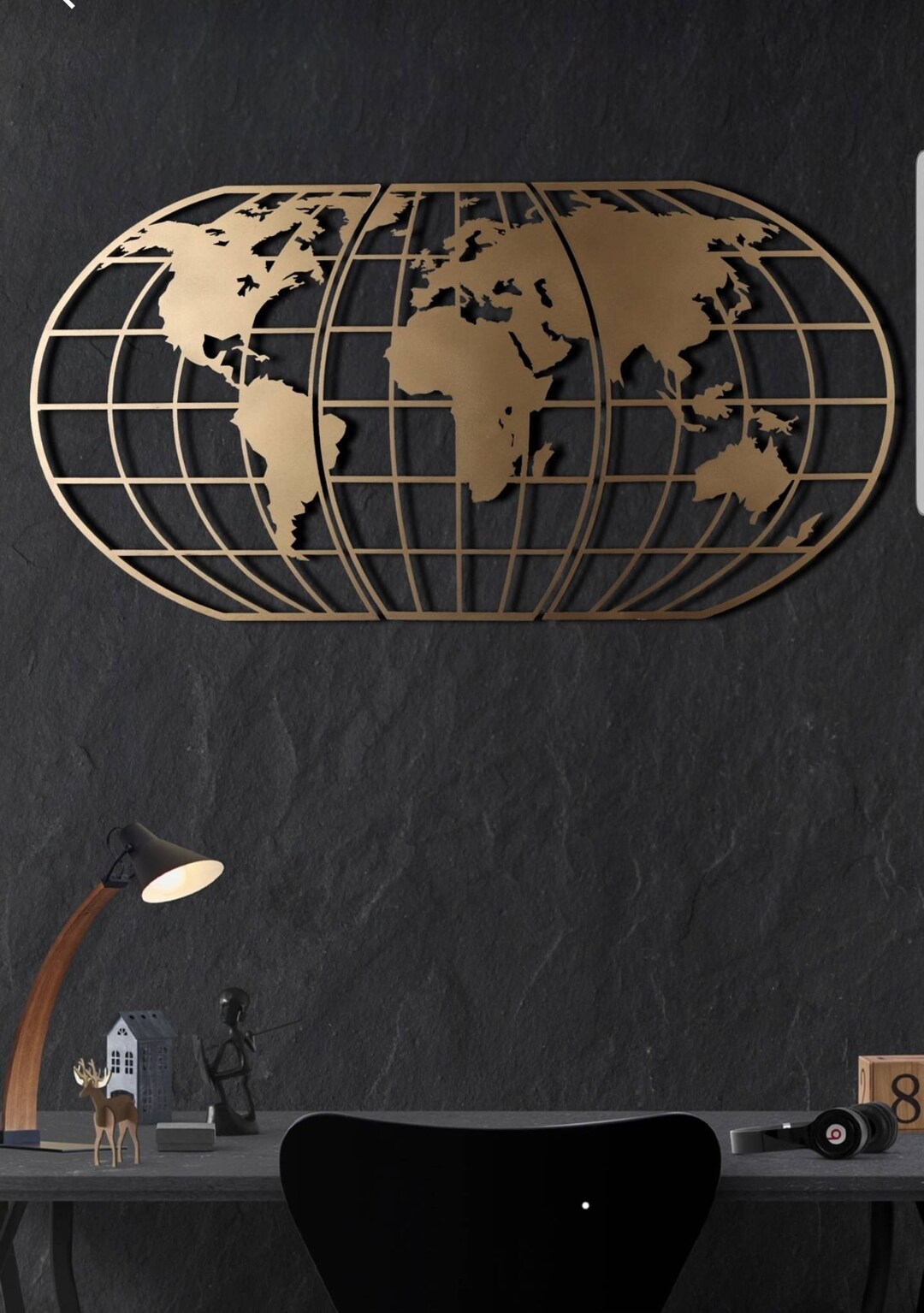 World Map Wall Art; Metal Earth Map, Home Decor, Laser Cut Metal Art,48 ...