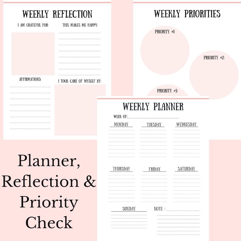 Student Planner, College Student Planner, Academic School Planner, PDF ...