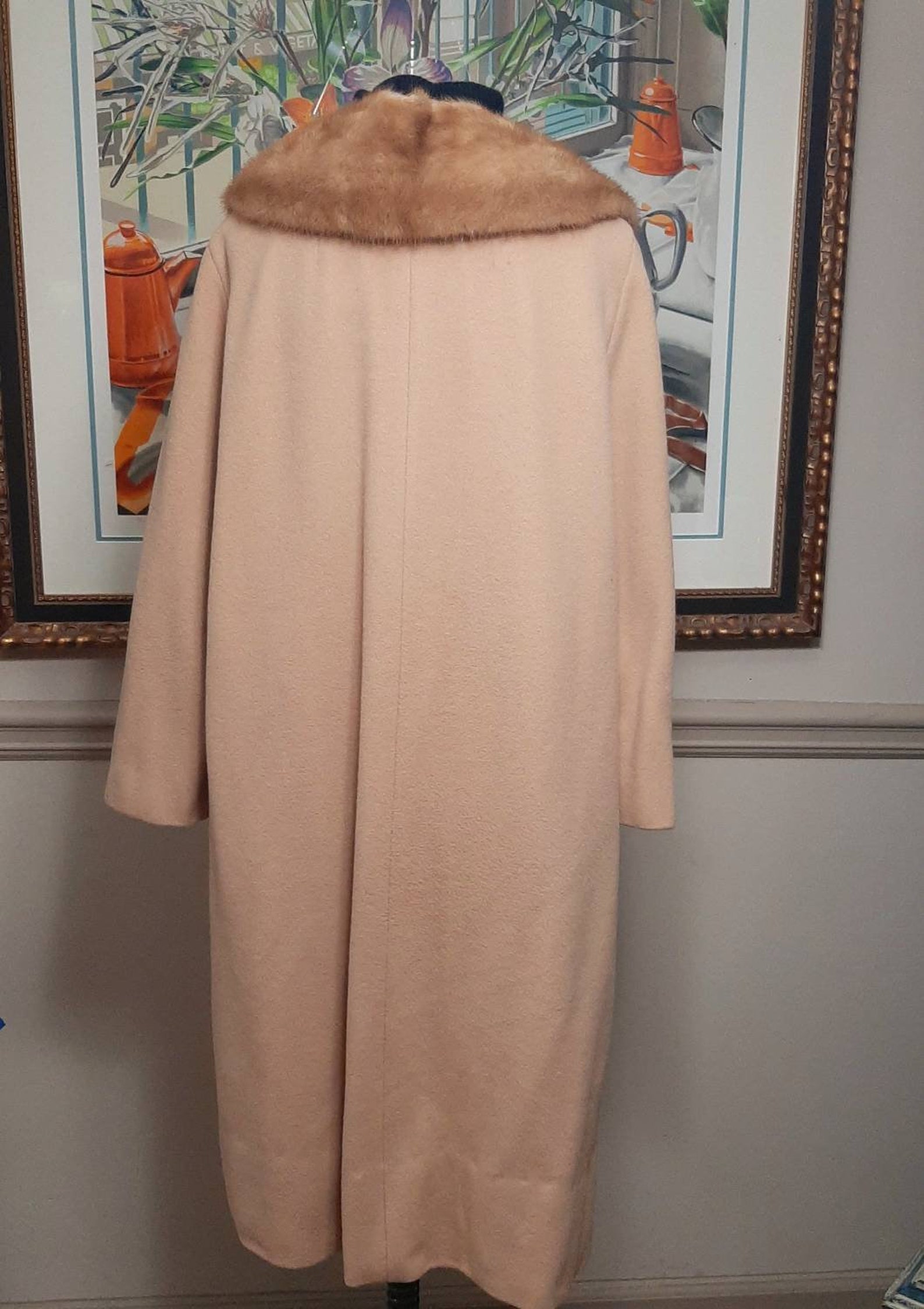 1950s Virgin Cashmere 400 Country Tweeds Coat with Mink | Etsy