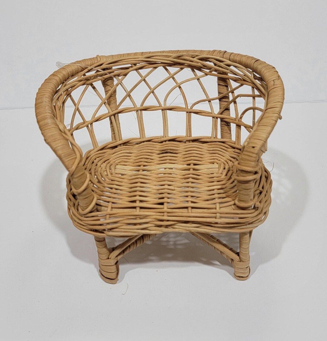 Vintage Fomerz Wicker Chair. Doll Furniture Bench Chair Plant Stand - Etsy