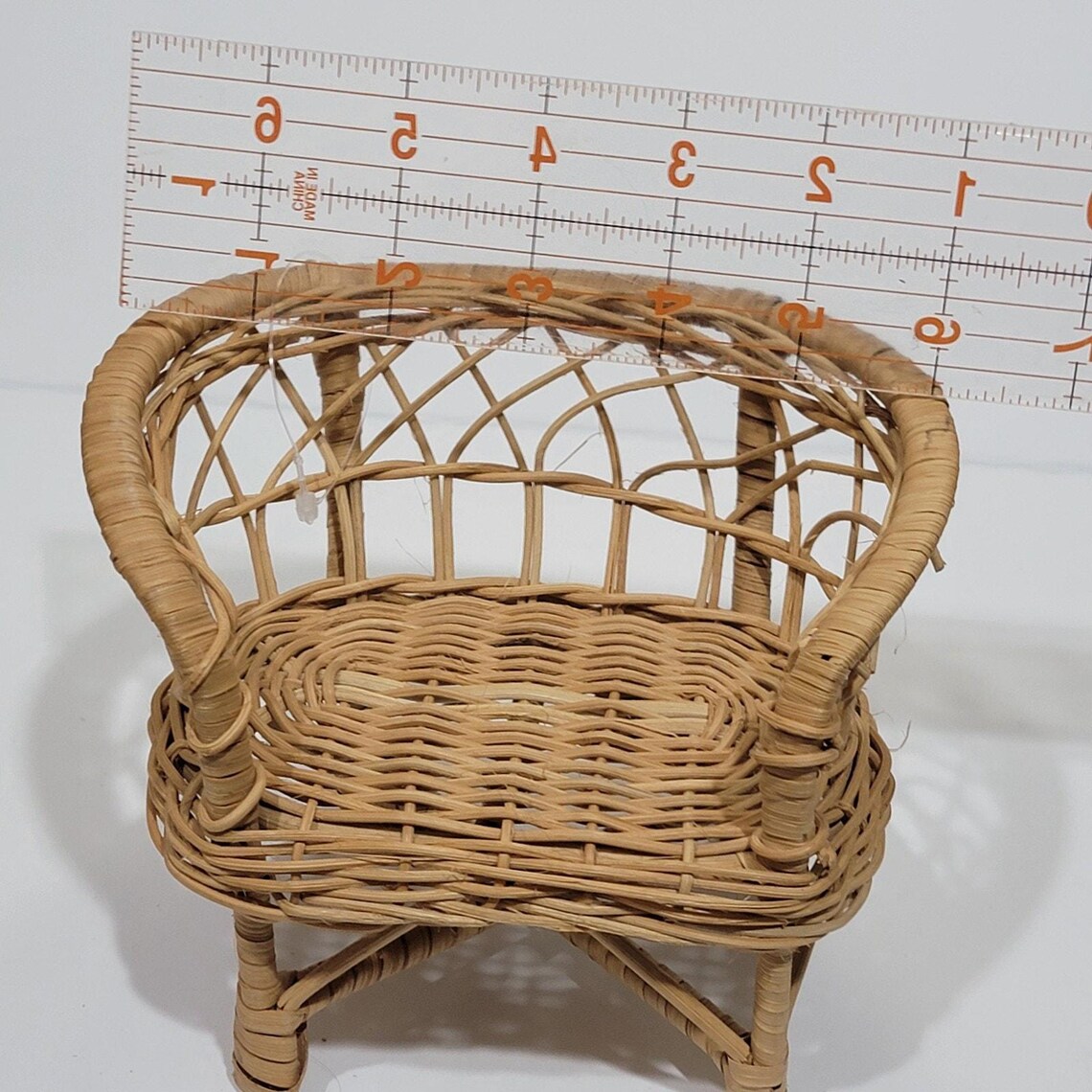 Vintage Fomerz Wicker Chair. Doll Furniture Bench Chair Plant Stand - Etsy