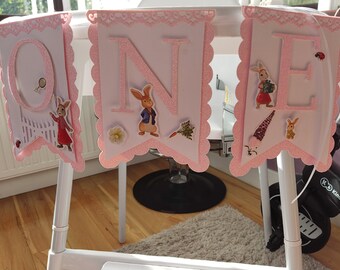 Peter Rabbit Inspired Birthday Banner, Peter Rabbit Bunting ...
