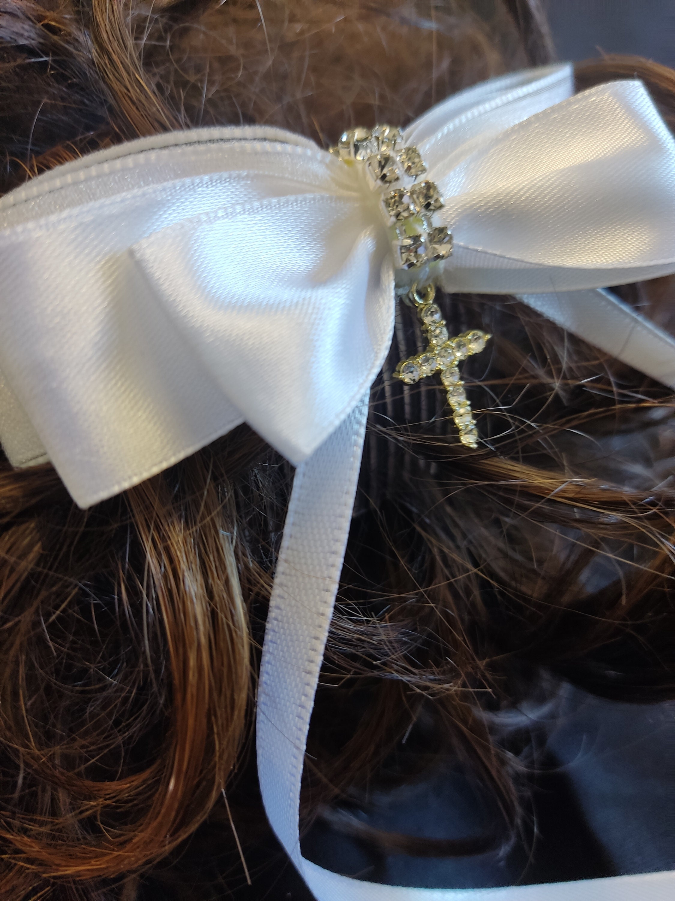Communion Hair Bow - Etsy