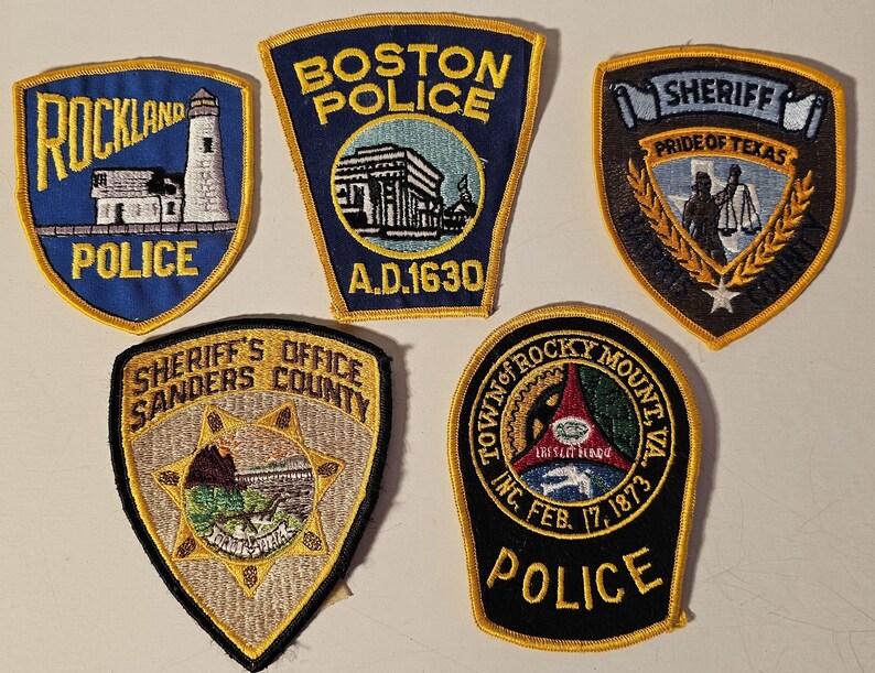 Vintage U.S. Police Patches on Choice - Etsy